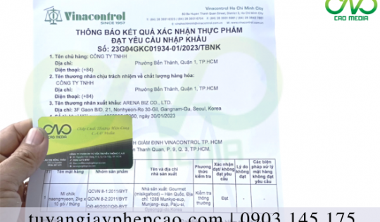 Thông tin liên quan đến đăng ký kiểm tra sản phẩm mì gói đủ điều kiện ...